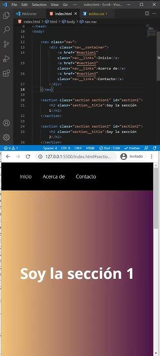Efecto Smooth Scroll Con Css Shorts Youtube