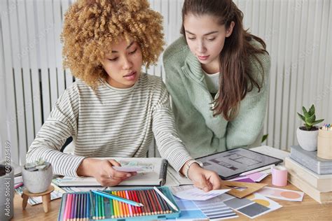 Two Creative Women Interior Designers Work Together On Future Project