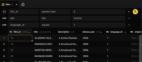 Table View Beekeeper Studio Documentation