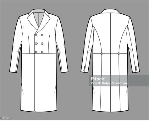 에드워드 Frock 재킷 기술 패션 일러스트와 긴 소매 노치 칼라 3 쿼터 무릎 길이 0명에 대한 스톡 벡터 아트 및 기타 이미지 0명 급기관 던들 Istock