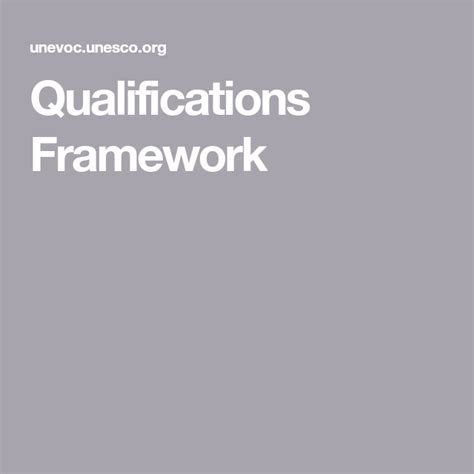 Qualifications Framework Artofit