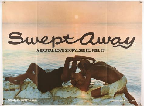 Swept Away 1974 British Quad Film Poster 1977 1st Release Folded 30 X 40 Inches Condition R