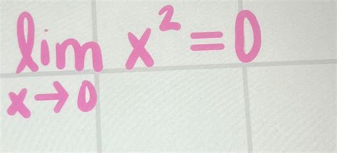 Solved Limx→0x20 ﻿using Epsilon Delta Method