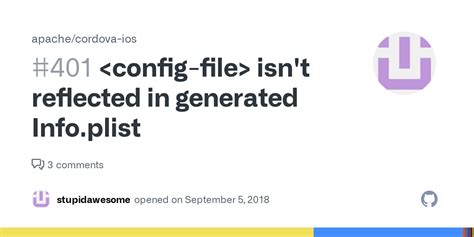 isn t reflected in generated info plist · issue 401 · apache cordova ios · github