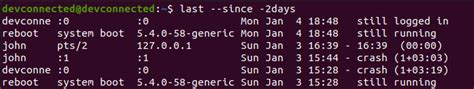 How To Find Last Login On Linux Devconnected