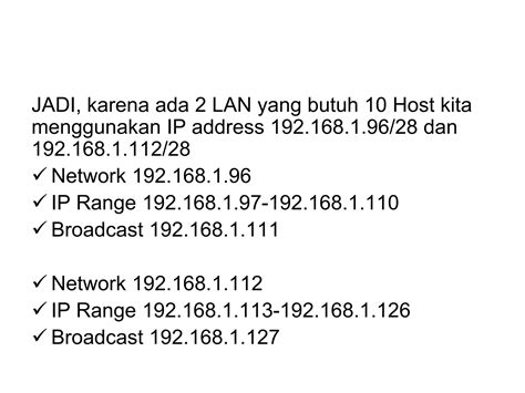 VLSM Variable Length Subnet Mask Ppt