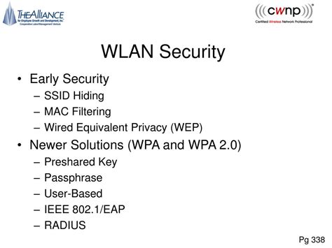 PPT WLAN Security PowerPoint Presentation Free Download ID 1135853