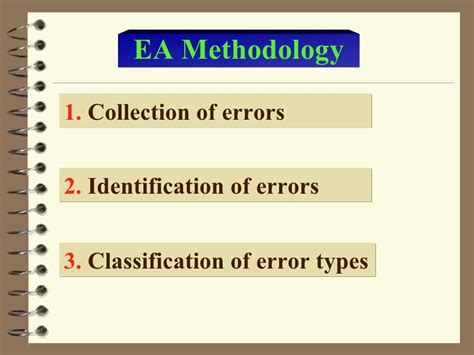 Error Analysis Presentation