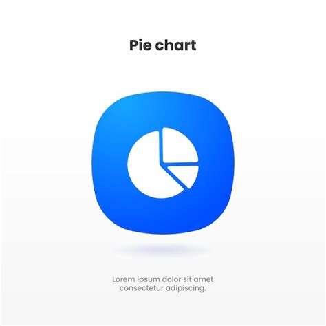3d 원형 차트 분석 통계 아이콘입니다 비즈니스 성장 차트 진행률 막대 다이어그램 성공 버튼 프리미엄 벡터