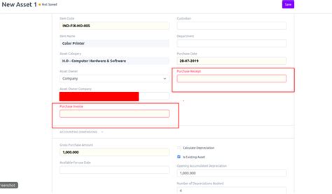 Asset For Existing Asset · Issue 19713 · Frappe Erpnext · Github