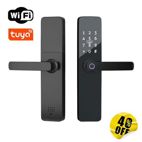 Phipulo 와이파이 생체 인식 스마트 도어락 투야 앱 원격 잠금 해제 키리스 와이파이 전자 도어락 Aliexpress