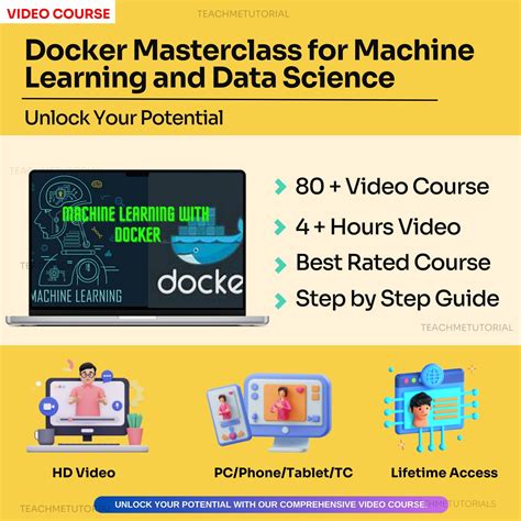 Docker Masterclassclass For Machine Learning And Data Science Essential Skills Etsy