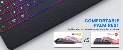 Wireless Keyboard And Mouse Combo Dual System Rgb Backlit Mouse And Keyboard 2 4g