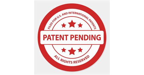 Patent Pending Sticker