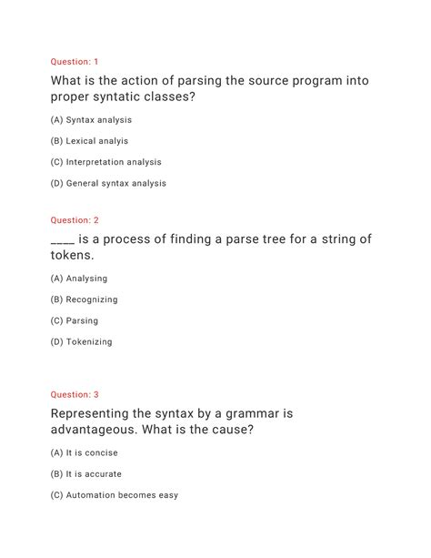 E Design Part 1 Question 1 What Is The Action Of Parsing The Source