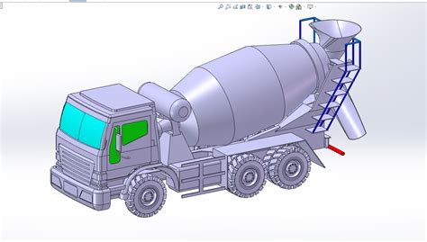 水泥罐车 By 一来二去 3d打印模型文件3d模型库 免费平价 魔猴网