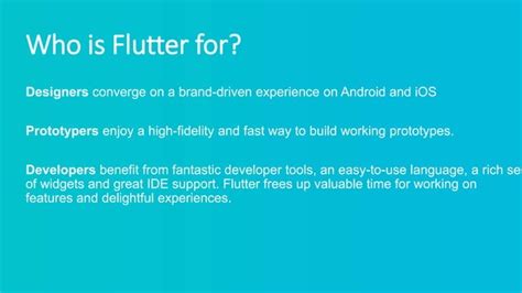 Flutter Pptx Operating Systems Computer Software And Applications
