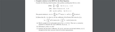 Solved Consider The Following Initial Boundary Value Problem Chegg