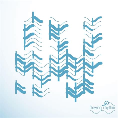 Premium Vector Abstract Wavy Lines Rhythm Pattern Vector Technical Background Artistic