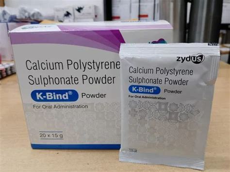 K Bind Powder Calcium Polystyrene Sulphonate 15gm 150 Gm In 1