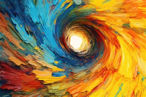 Whirlpool Of Abstract Colors And Textures On A Vivid Background Creating A Dynamic And