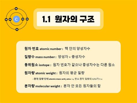 1 1 원자의 구조