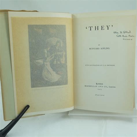They By Rudyard Kipling Near Fine Hardcover 1905 1st Edition Rare
