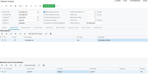 Generic Inquiry How Can I Create A Gi Which Should Display The Budgets For Revenue A C 40000