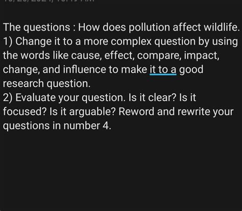 The Questions How Does Pollution Affect StudyX