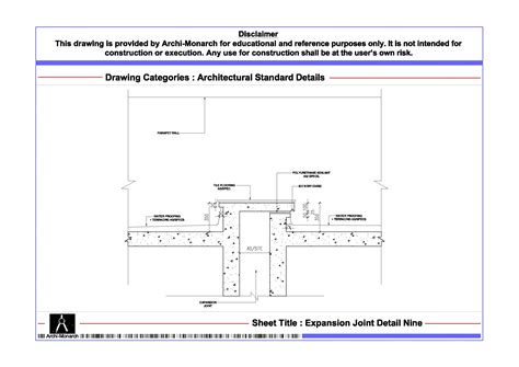 Expansion Joint Detail Nine ⋆ Archi Monarch