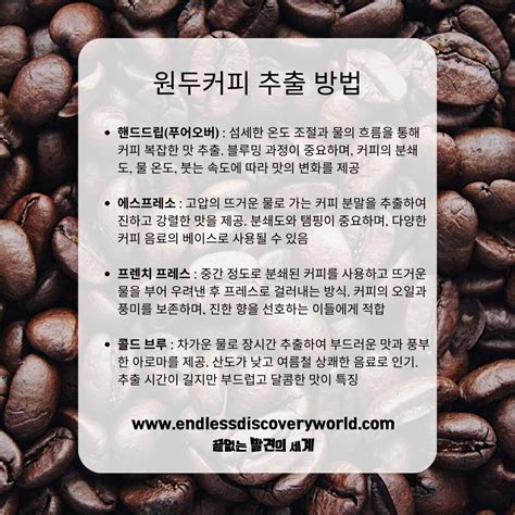 원두커피 내리는 방법 Best 4