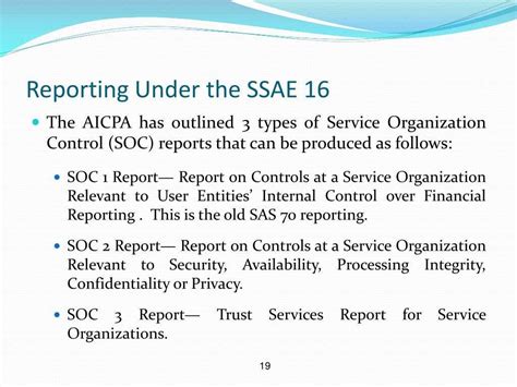 Ssae 16 Report Template