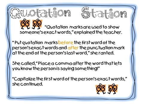 Best Images About Quotation Marks On Pinterest Writing Student And Activities