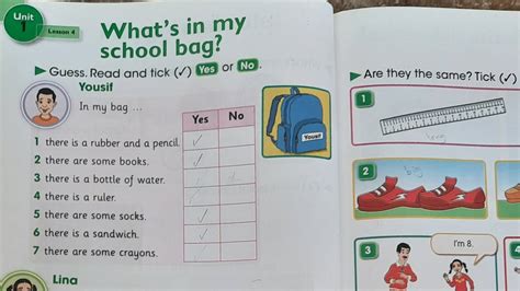 انكليزي رابع ابتدائي كتاب الطالب صفحة 12 و 13 الوحدة الأولى Lesson 4 Youtube