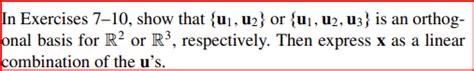 solved in exercises 7 10 show that {u1 u2} or {u1 u2 u3} is