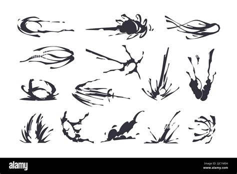 Comic Speed Effect Cartoon Fight Explosion Smash Hit And Impact Game Animation Asset Jump