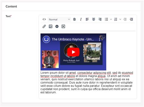 Edit Of Embed In Rich Text Editor Doesnt Work · Issue 14256 · Umbraco