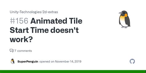 animated tile start time doesn t work · issue 156 · unity