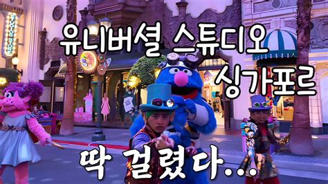 싱가포르 유니버셜 스튜디오 브이로그 🚀 놀이기구 추천부터 불꽃놀이까지 🍪 세서미 쿠키 몬스터한테 딱 걸렸다 Youtube