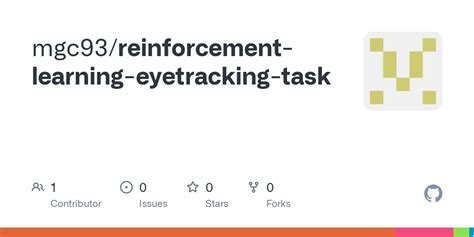 Github Mgc93reinforcement Learning Eyetracking Task