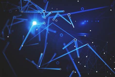 premium photo abstract blue pattern background technology concept 3d rendering