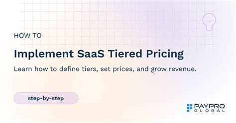 How To Build A Saas Tiered Pricing From Scratch