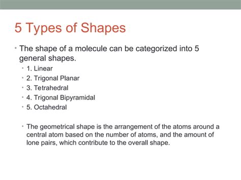Vsepr Theory Postulates And Geometry Ppt