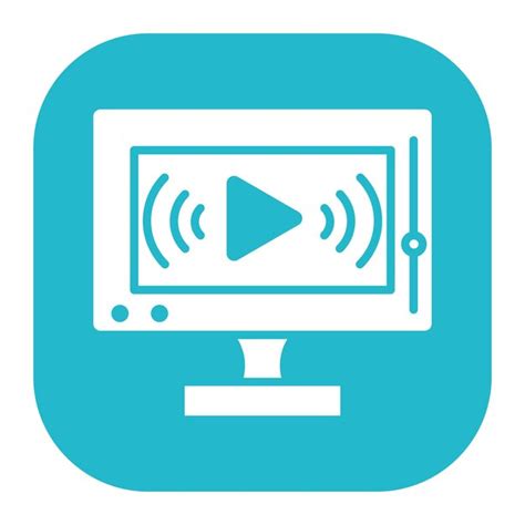 스트리밍 아이콘 프리미엄 벡터