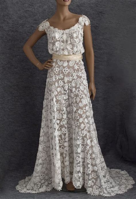 Irish Crochet Wedding Dress Pattern Free