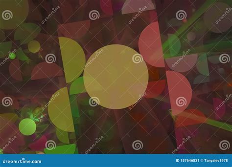 Future Fractal Dark Curve Bright Overlay Luminous Illustration Rotation Creative Stock
