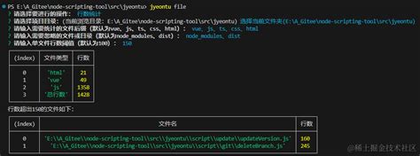 统计项目代码行数轻松搞定：使用 Nodejs 脚本自动统计代码量代码量计算工具 Csdn博客