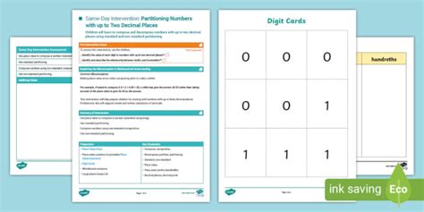 👉 Y5 Intervention Standard And Non Standard Partitioning 2dps