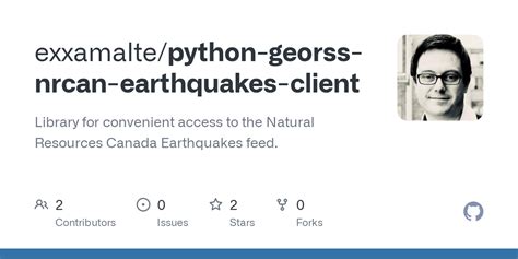 Github Exxamalte Python Georss Nrcan Earthquakes Client Library For Convenient Access To The