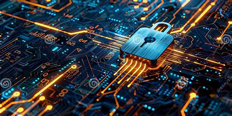 The Convergence Of Technology And Cybersecurity In Digital Security Intersection Concept